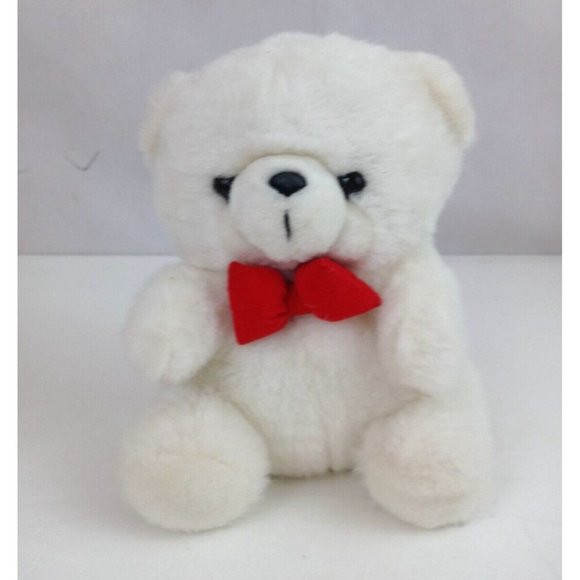 Steven Smith | Toys | Vintage Steven Smith White Teddy Bear With Red ...